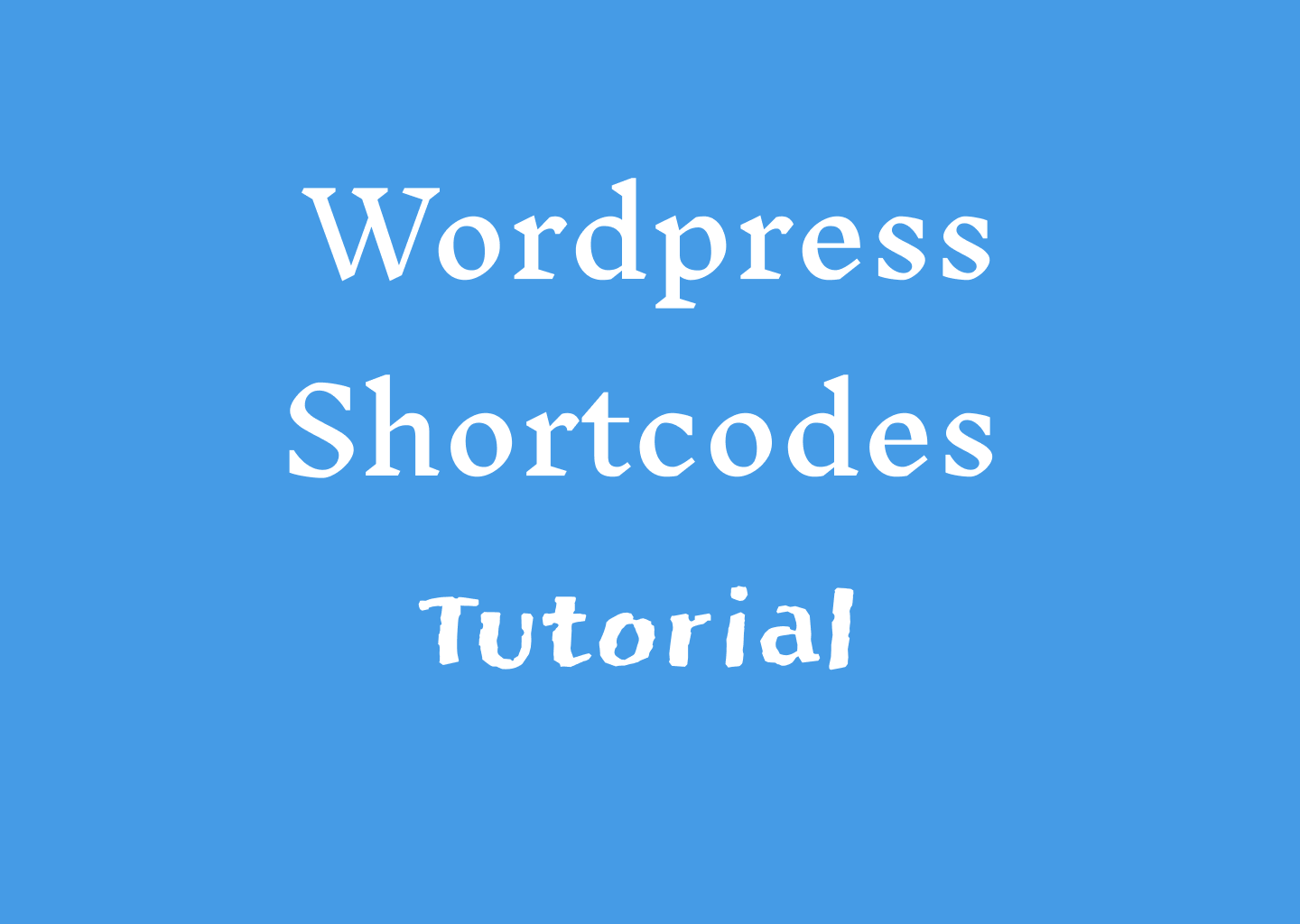 Create your own wordpress shortcode in 3 steps - 1ly3s_H4dd4d_